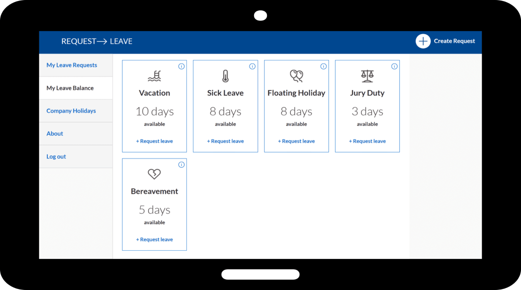 Holiday / Leave Request App – Business Cloud Integration